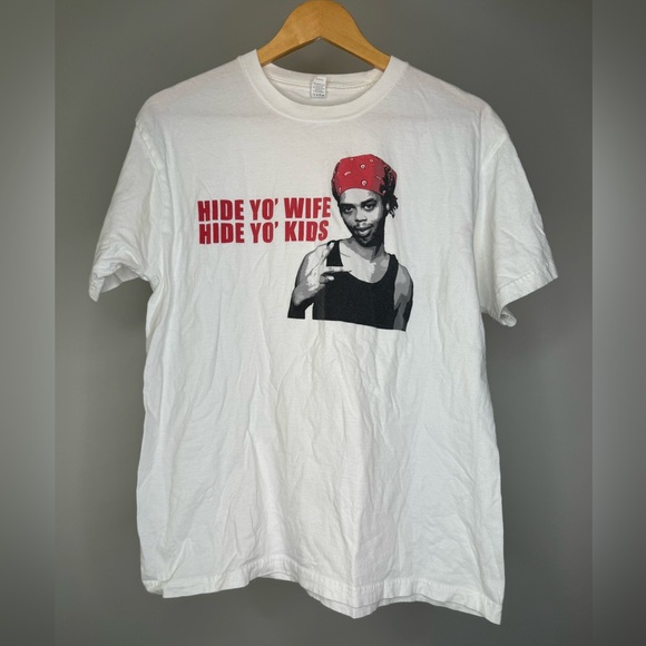Shirts | Vtg Y2k Hide Yo Kids Hide Yo Wife Tshirt Antoine Dodsonsize ...